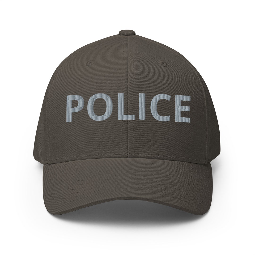 POLICE Premium Flexfit Hat, Law Enforcement Ballcap, Black Flexfit Cap ...