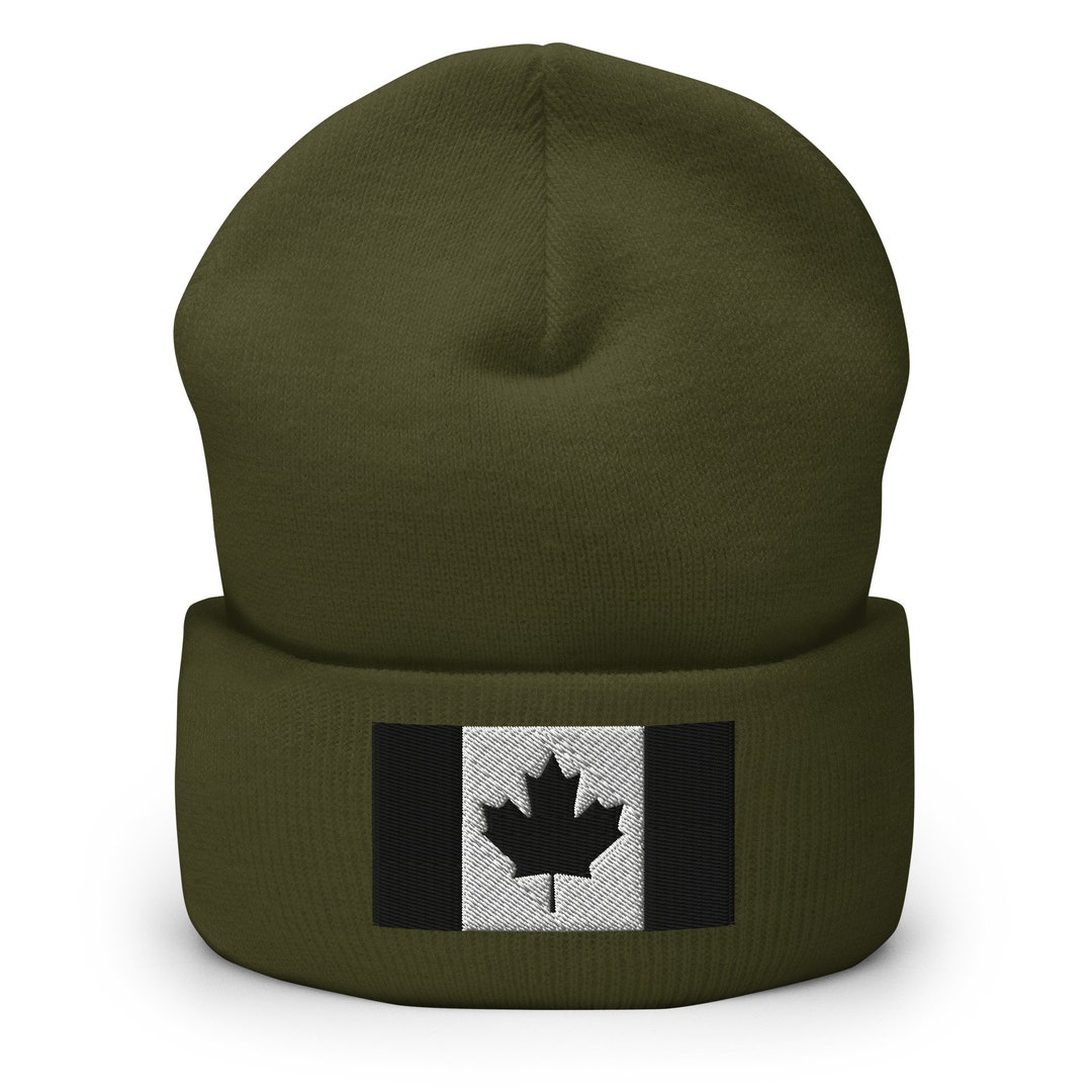 Canadian Flag Cuffed Toque, Canada Maple Leaf, Embroidered Winter ...