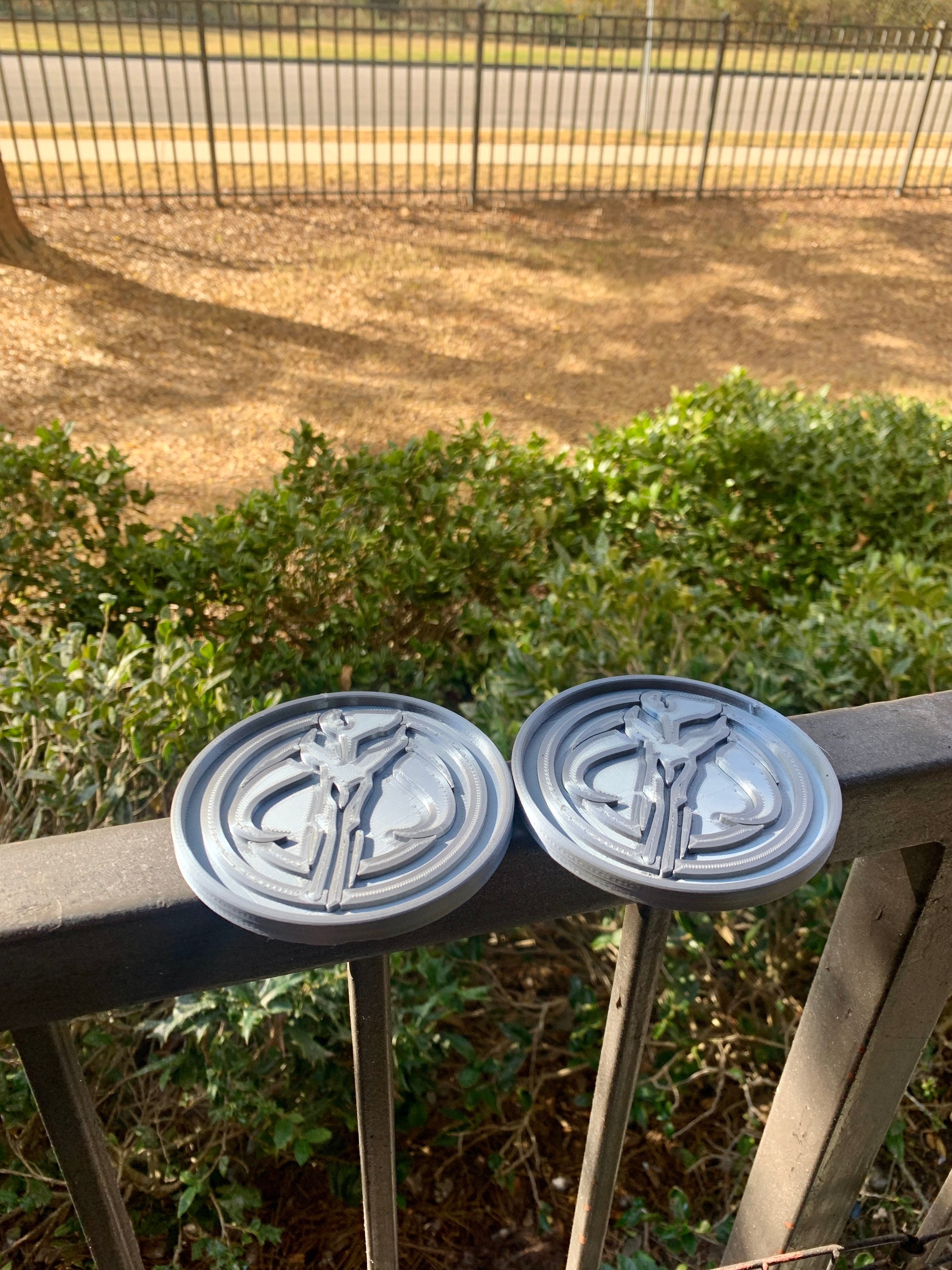 Custom Designed 3D Printed Coasters pair | Etsy