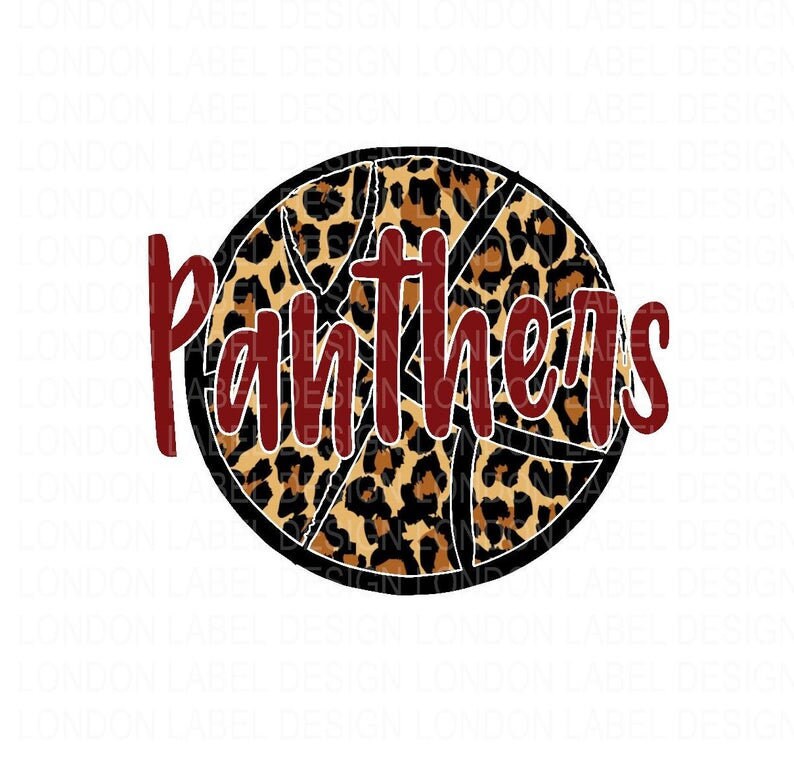 Panthers Leopard Basketball Digital Design PNG Image | Etsy