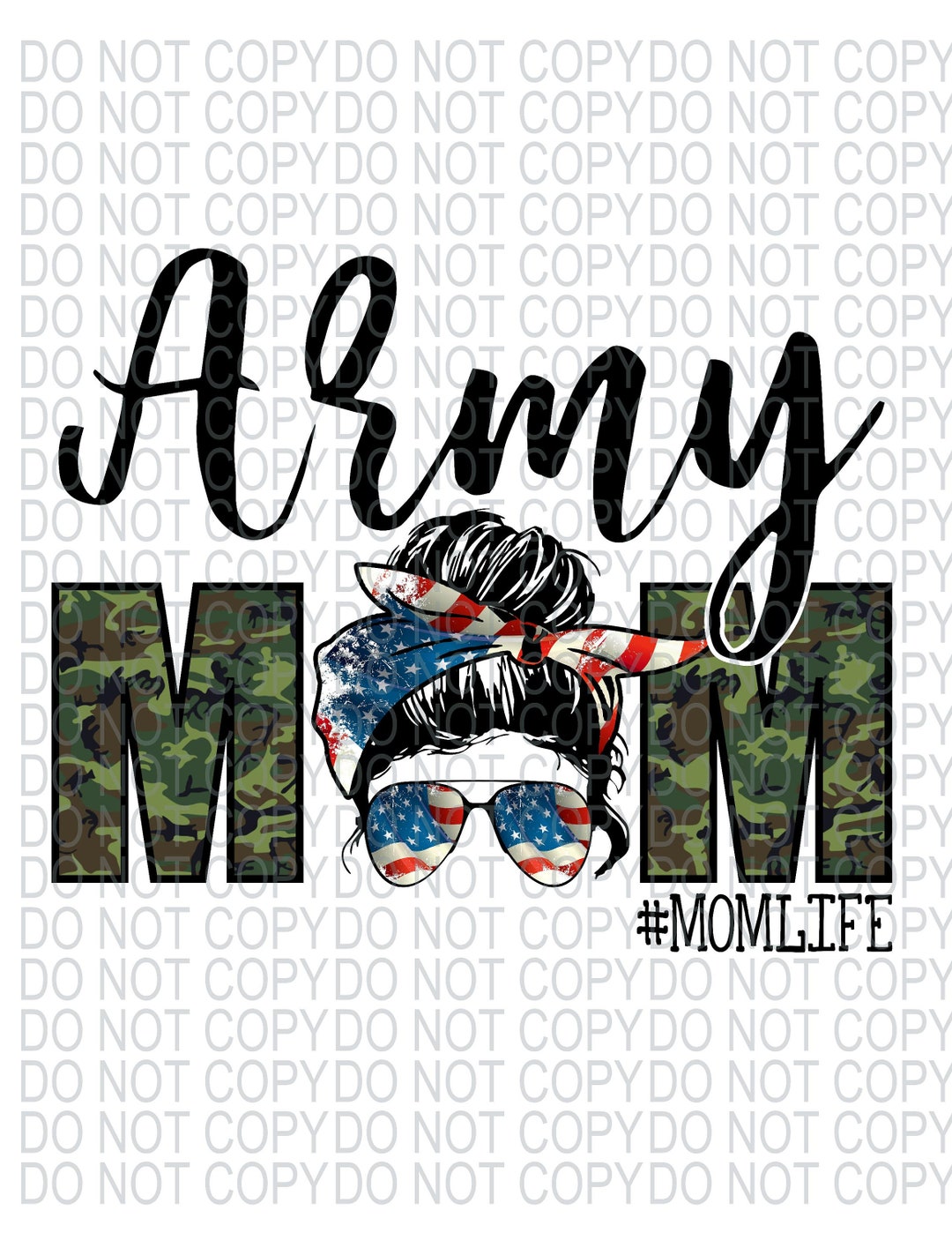 Army Mom, Mom Life, Aviator Glasses, Digital Design, PNG Image ...