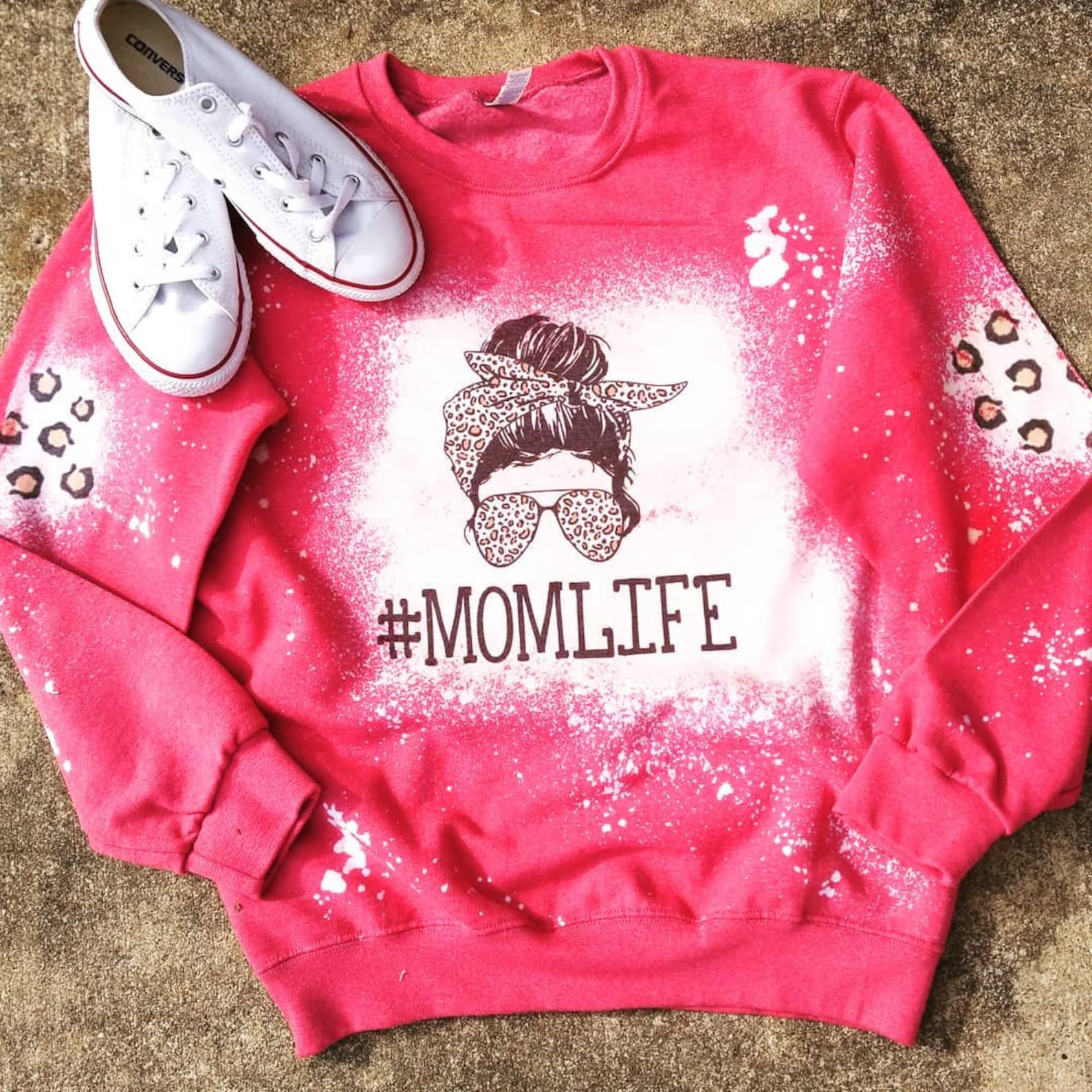Mom Life Crewneck Sweatshirt or Hoodie Distressed Apparel - Etsy