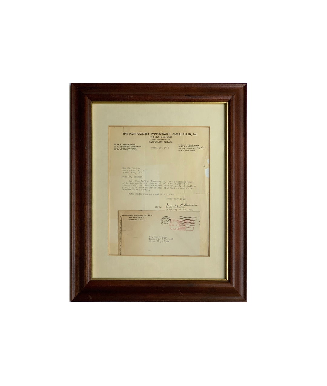 Mlk/letter From the Office of the Reverend Martin Luther King Jr ...