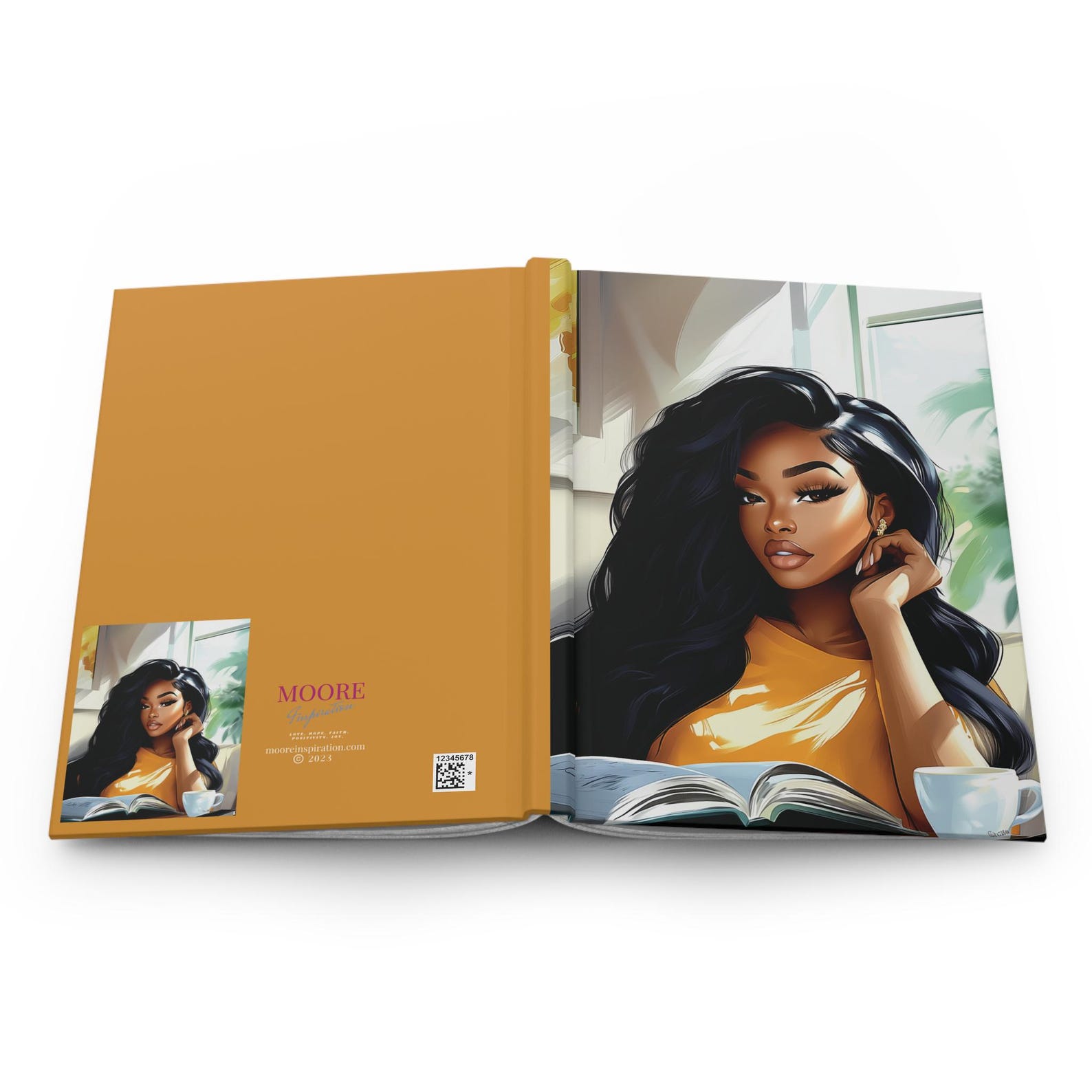 Soulful Sips & Reflection Series Hardcover Matte Journal V6 (5.75" X 8 ...