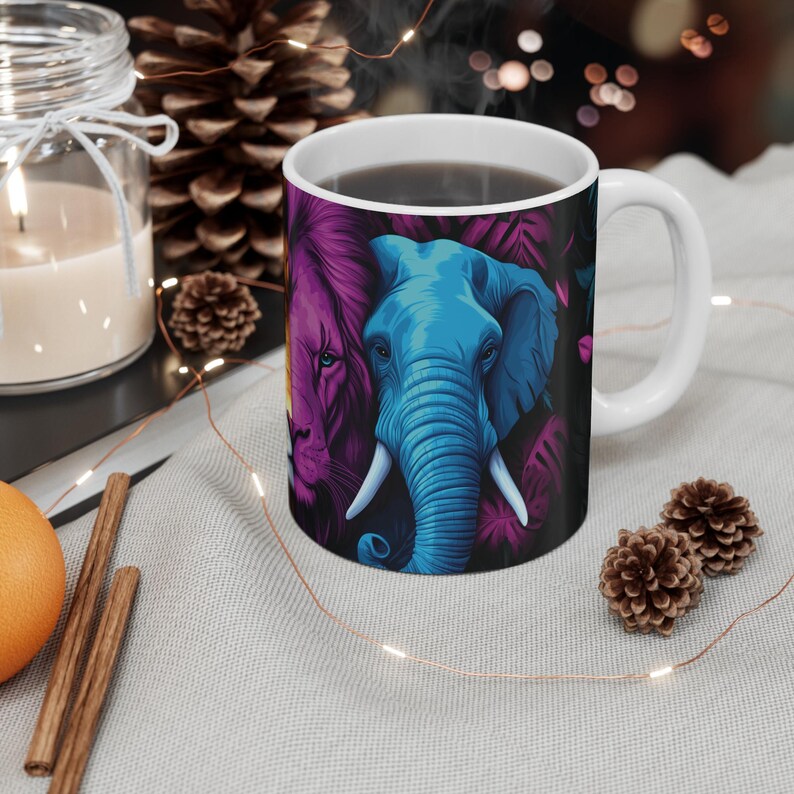 Animal Kingdom Mug, Wildlife Coffee Cup for a Nature Lover - Etsy