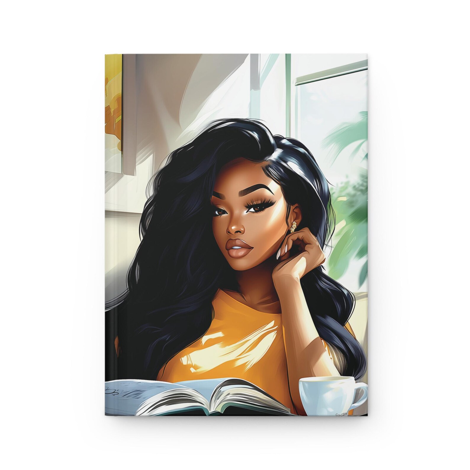 Soulful Sips & Reflection Series Hardcover Matte Journal V6 (5.75" X 8 ...