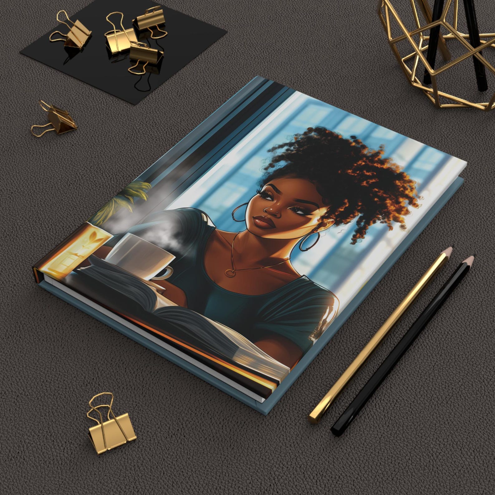 Soulful Sips & Reflection Series Hardcover Matte Journal V13 (5.75"x 8 ...