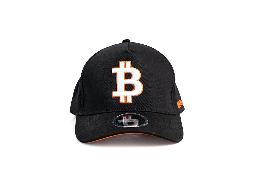 Black & Orange Snapback Bitcoin Hat With 3D Puff for BTC Fans - Etsy