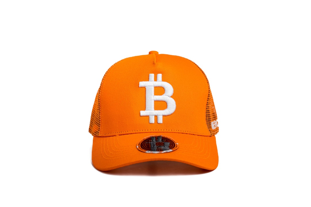 Orange Bitcoin Trucker Hat With 3D Puff for BTC Fans - Etsy