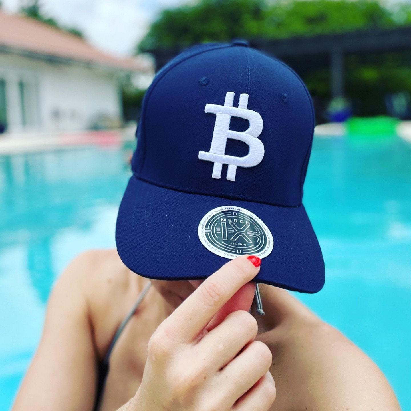 Navy Designer Bitcoin Hat With 3D Puff for BTC Lovers - Etsy