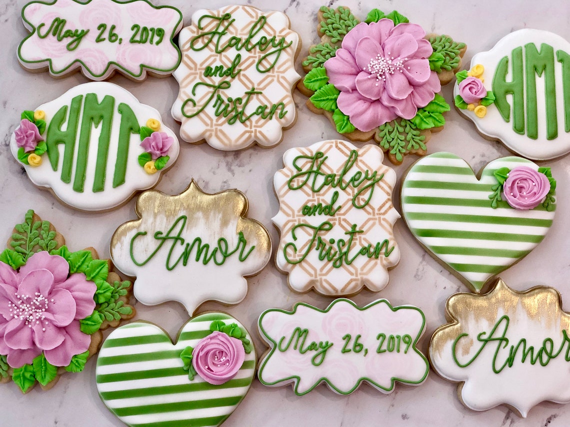Wedding Shower Cookies / Wedding Shower / Sugar Cookies | Etsy