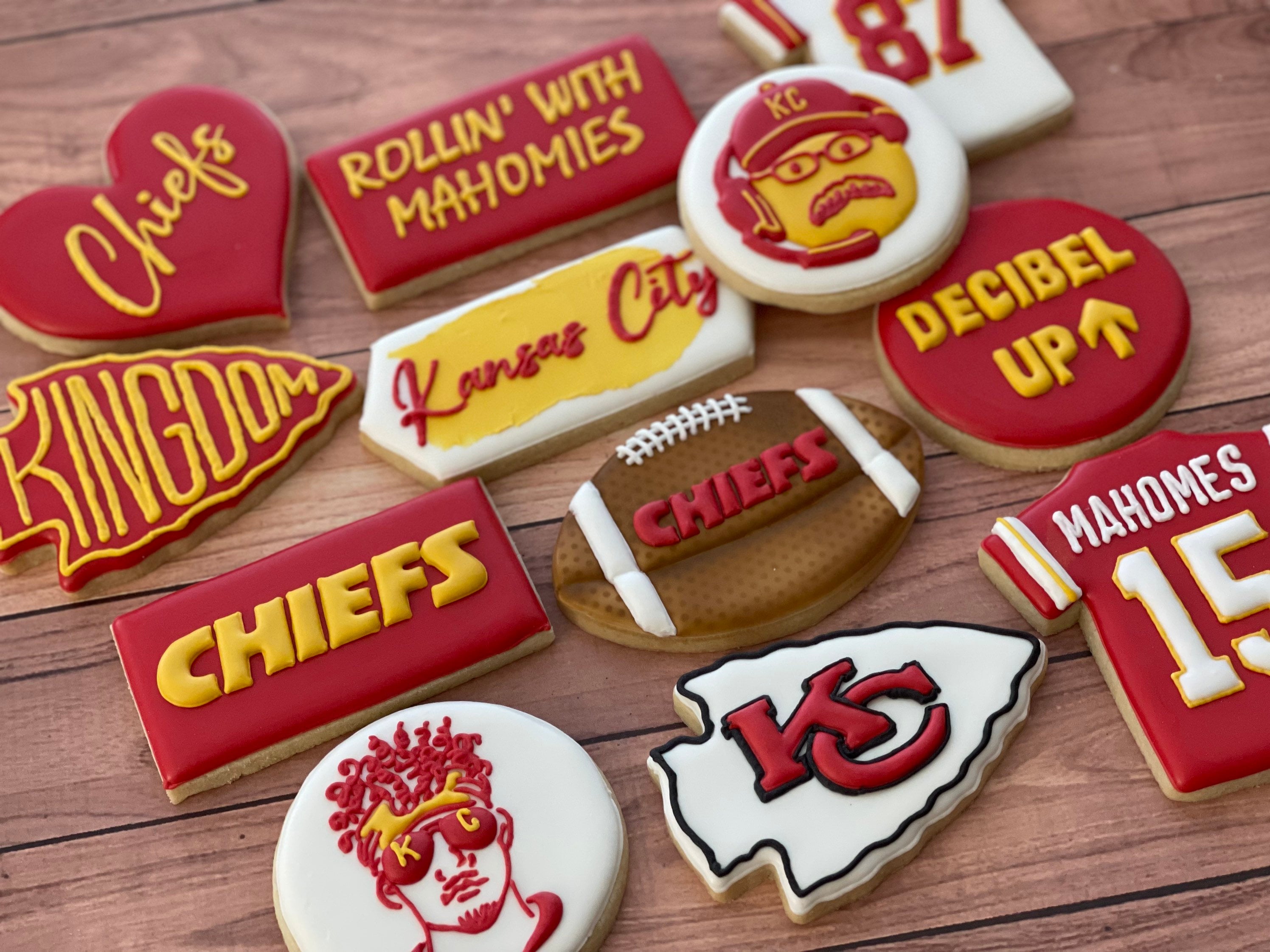 Sports Themed Cookies / Sports Cookies / Chiefs / Broncos / KC Royals ...