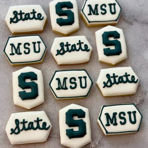 Mini University Themed Cookies / College Cookies / Graduation / Sugar ...