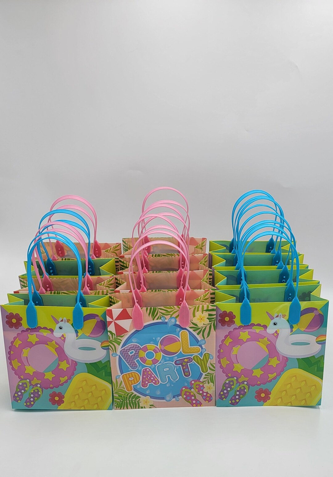 12 Pool Party Bags , Gift Bags, Candy Bags, Favor Bags, Goodie Bags - Etsy