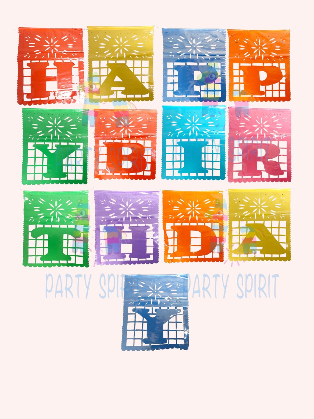 18ft Papel Picado Mexicano / Banner / Fiesta / Happy Birthday Banner ...