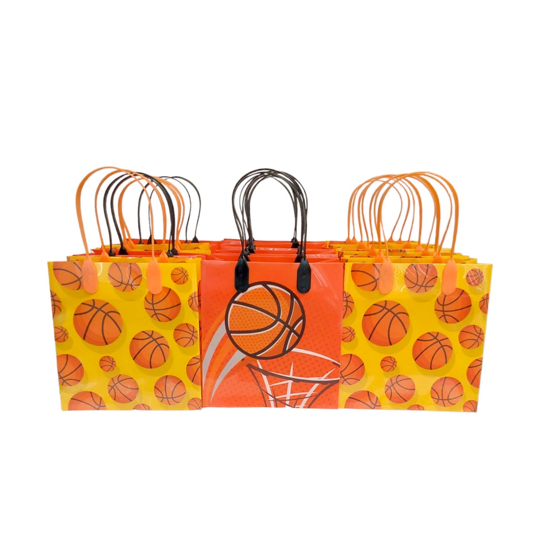 12 Basketball Theme Bags, Gift Bags, Candy Bags , Favor Bags, Giveaways ...