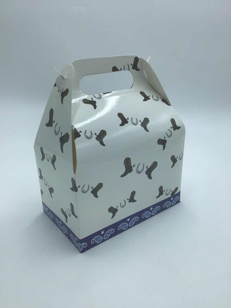 12 Cow Print Boxes With Handle Goodie Boxes Candy Boxes - Etsy