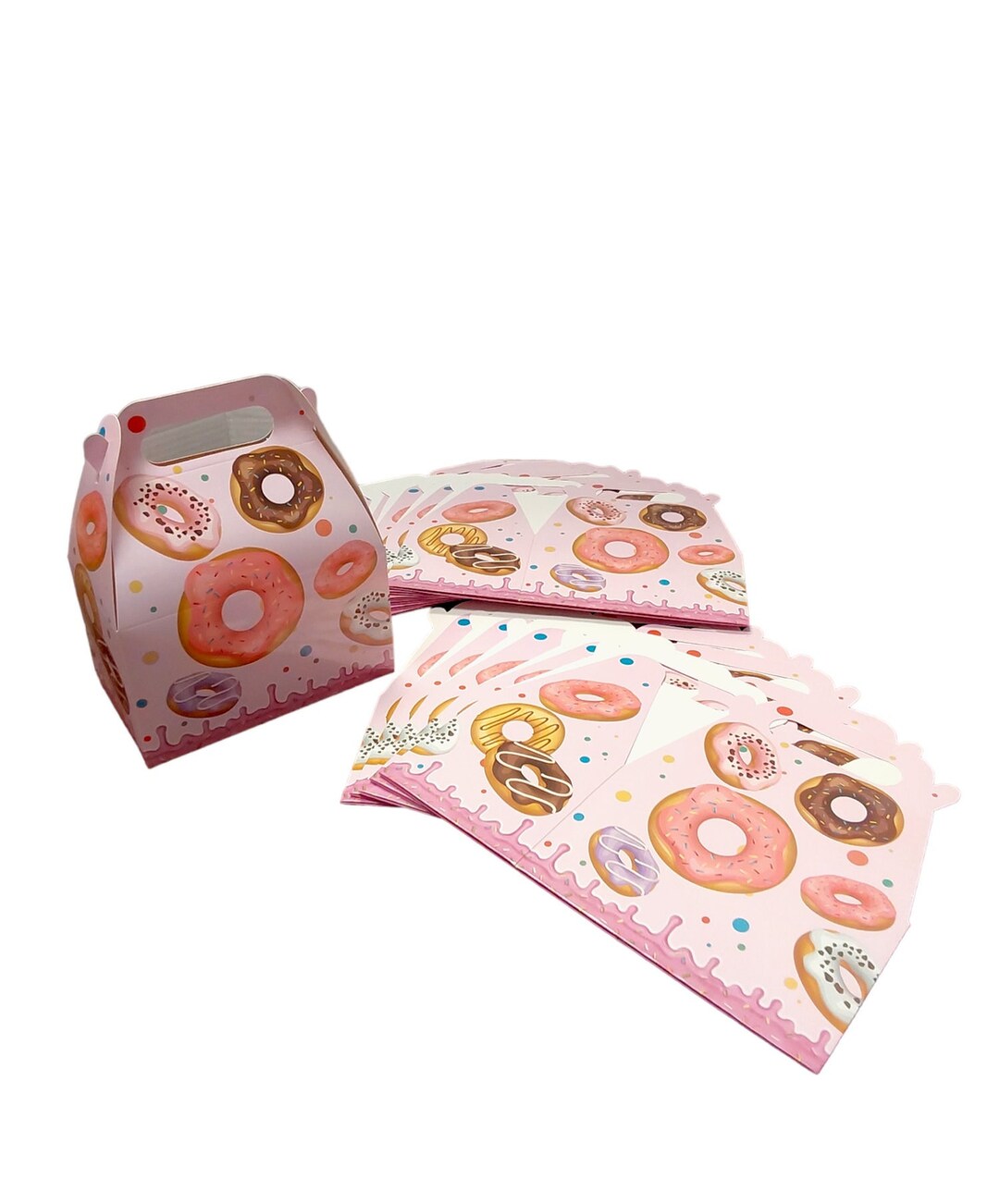 12 Donuts Theme Boxes, Goodie BOX ,gift Box, Candy Boxes,favor Boxes - Etsy