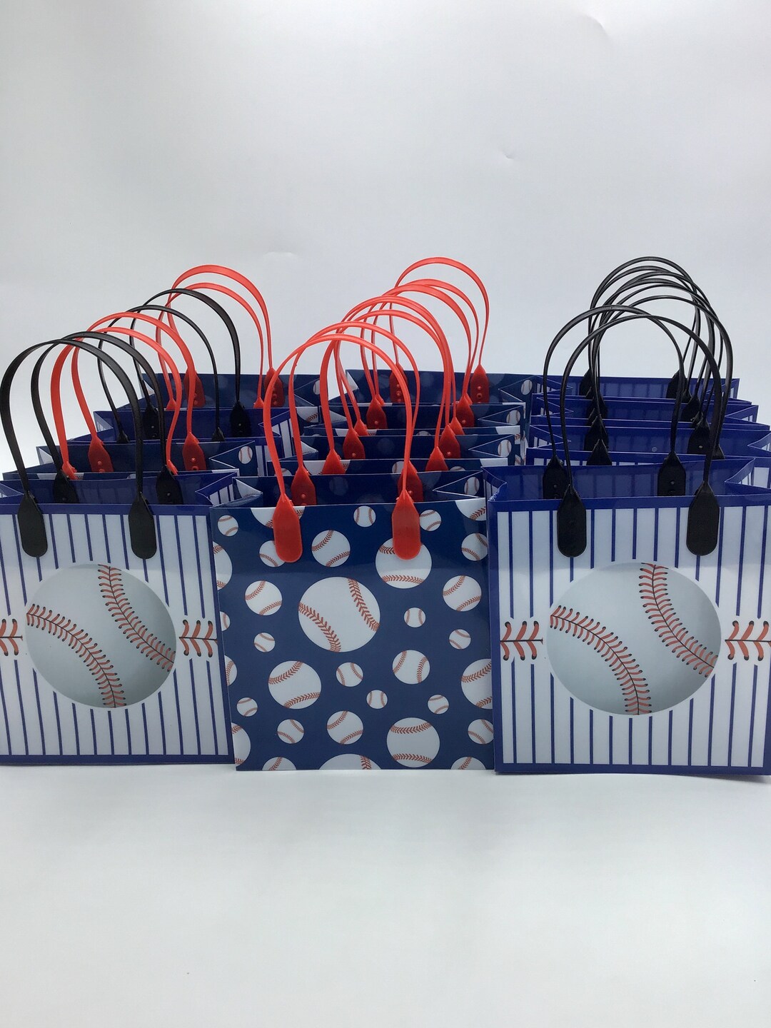 12 Baseball Theme Goodie Bags, Gift Bags , Favor Bags Candy Bags - Etsy