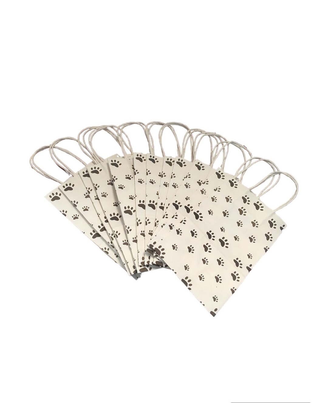 12 Paw Print Theme Bags , Goodie Bags, Gift Bags, Candy Bags, Favor ...