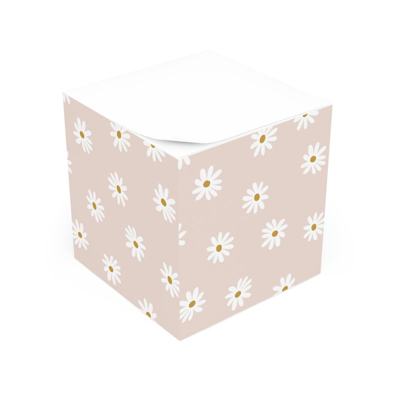 Daisy Flower Note Cube - Etsy