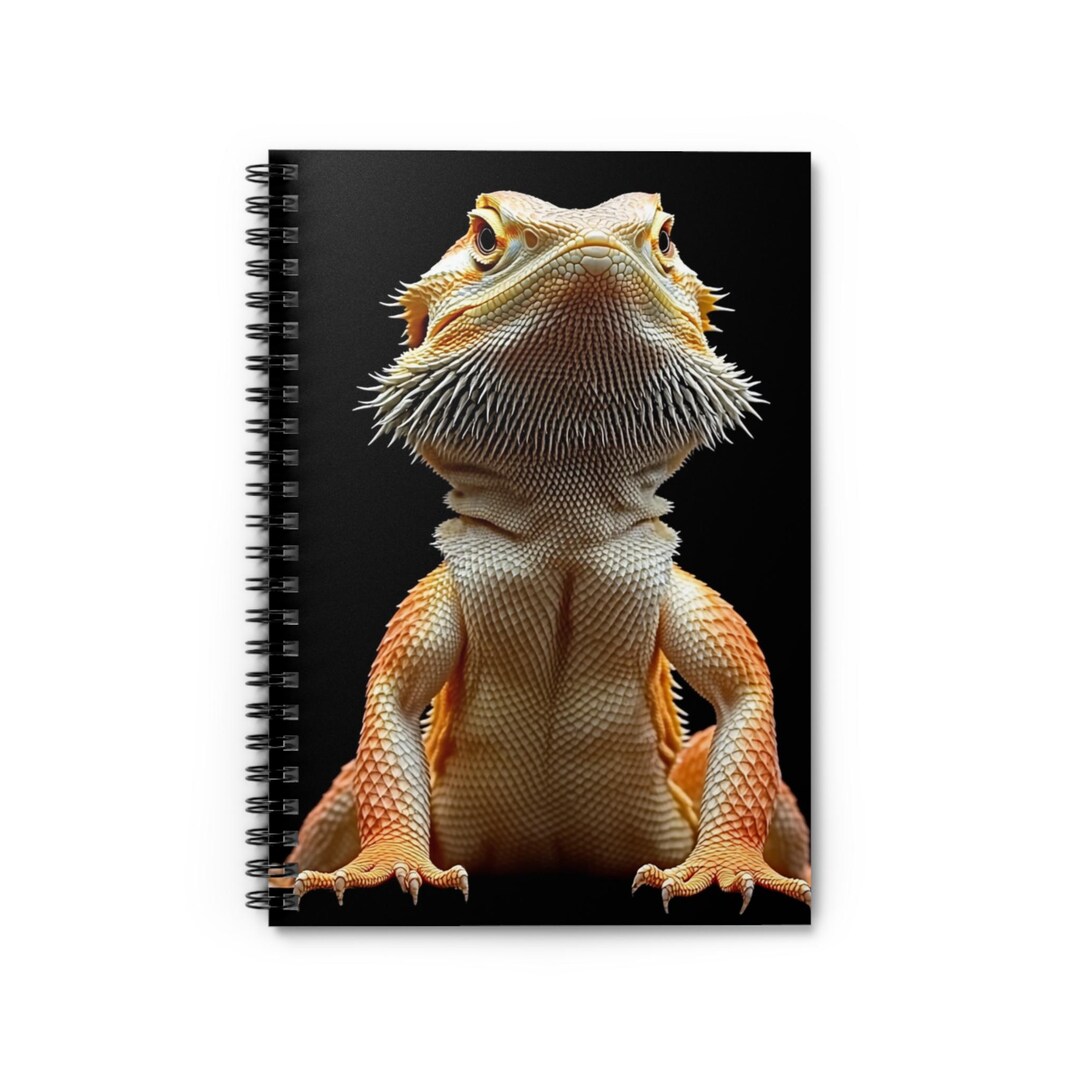 Bearded Dragon Exotic Pet Lizard Spiral Notebook - Ruled Line - V3 - Etsy