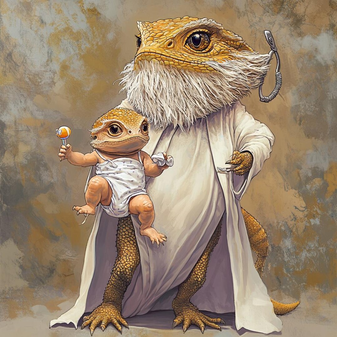 Bearded Dragon 2025 Wall Calendar - Etsy