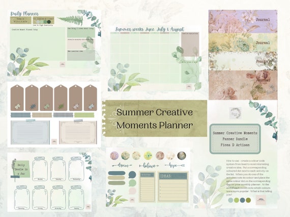Summer Printable Planner Collection PRINTABLE SEASONAL - Etsy