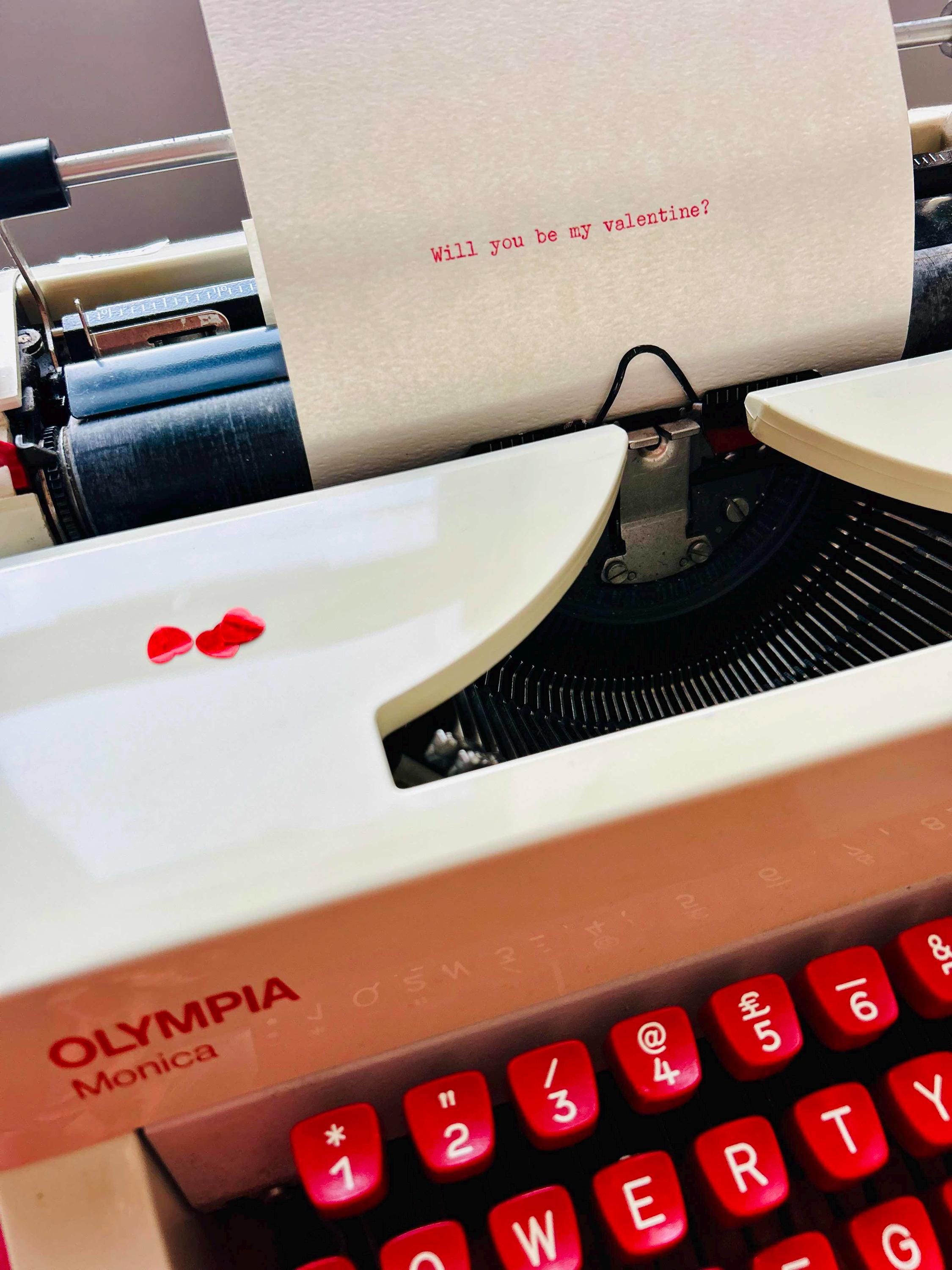 A4 Unique Handcrafted Typewritten Anniversary Date Gift , Handcrafted ...