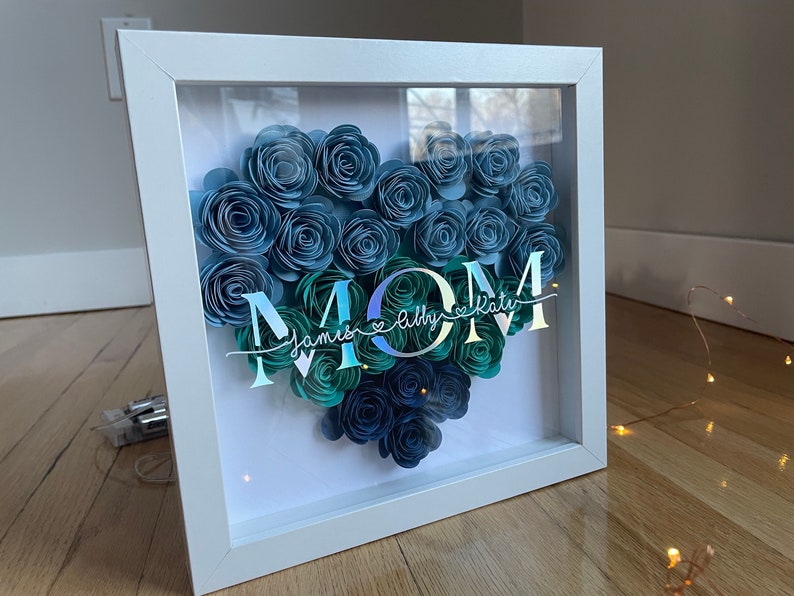 Personalized and Custom Handmade Mom Shadow Box, Handmade Mother's Day ...