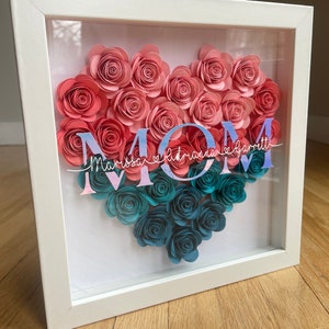 Personalized and Custom Handmade Mom Shadow Box, Handmade Mother's Day ...