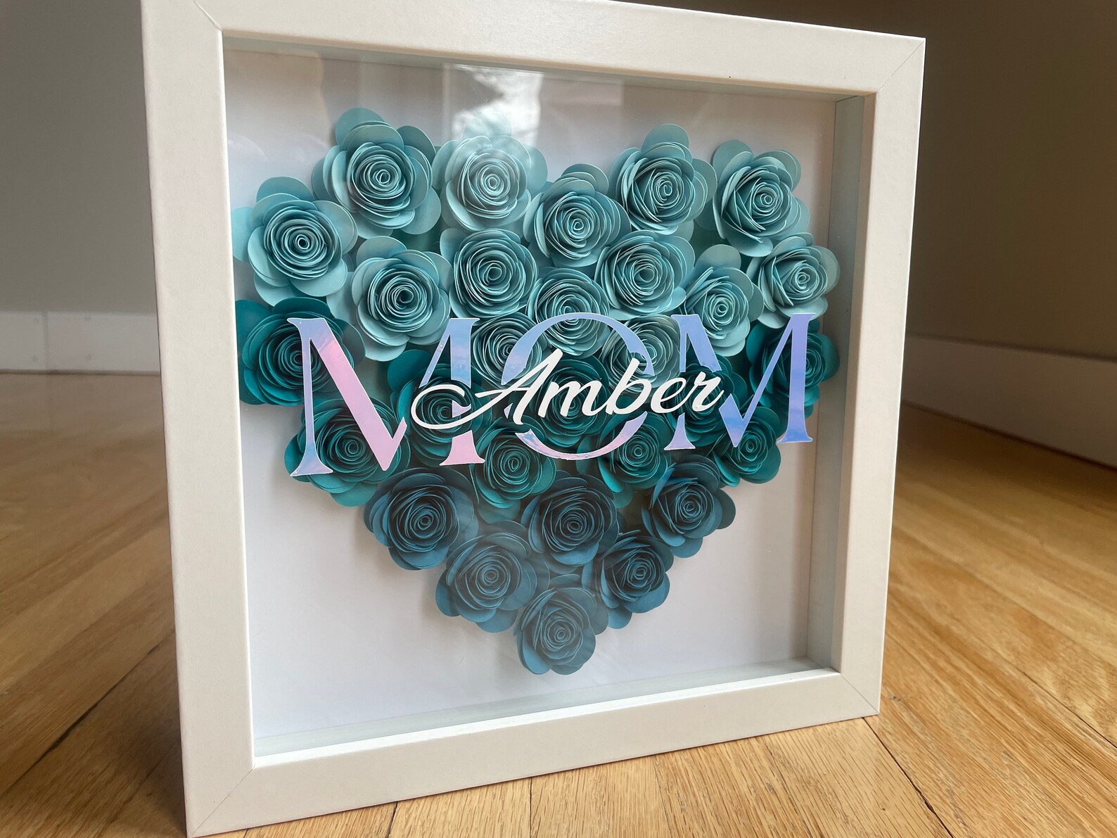 Personalized and Custom Handmade Mom Shadow Box, Handmade Mother's Day ...