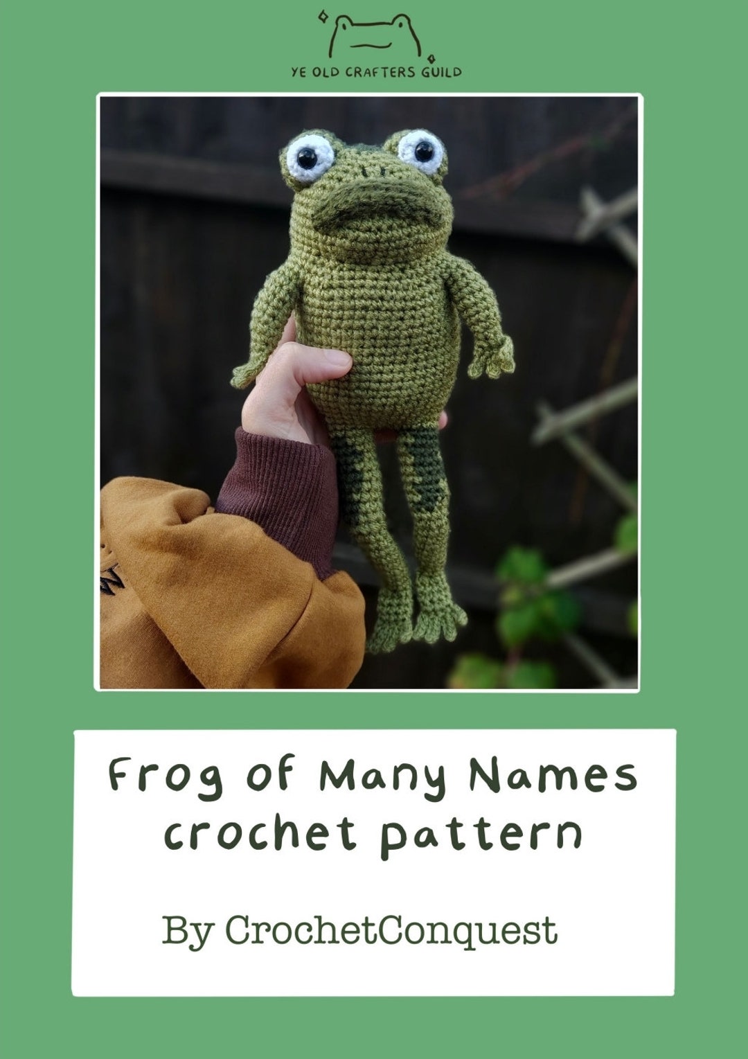 Frog of Many Names Crochet Pdf Pattern - Etsy