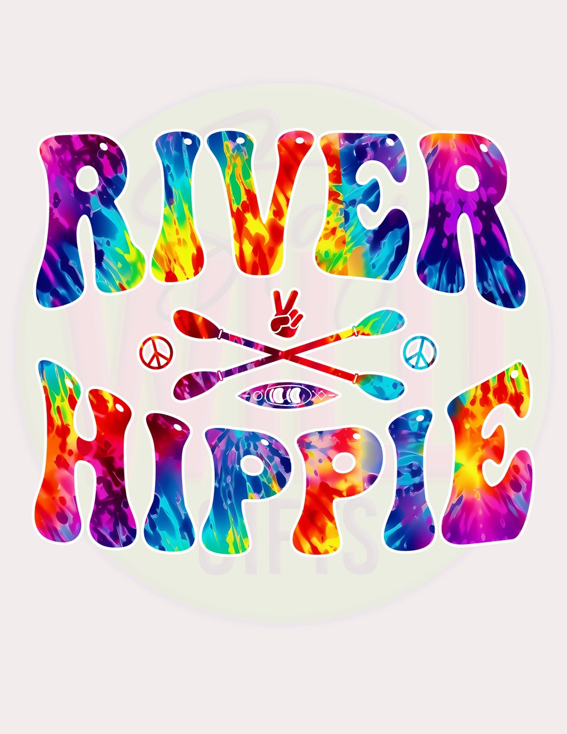 River Hippie PNG Digital Design for Sublimation or Dtf Transfer - Etsy