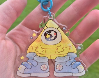 Book of Bill Gravity Falls Inspired Handmade Plush Keychain - Etsy