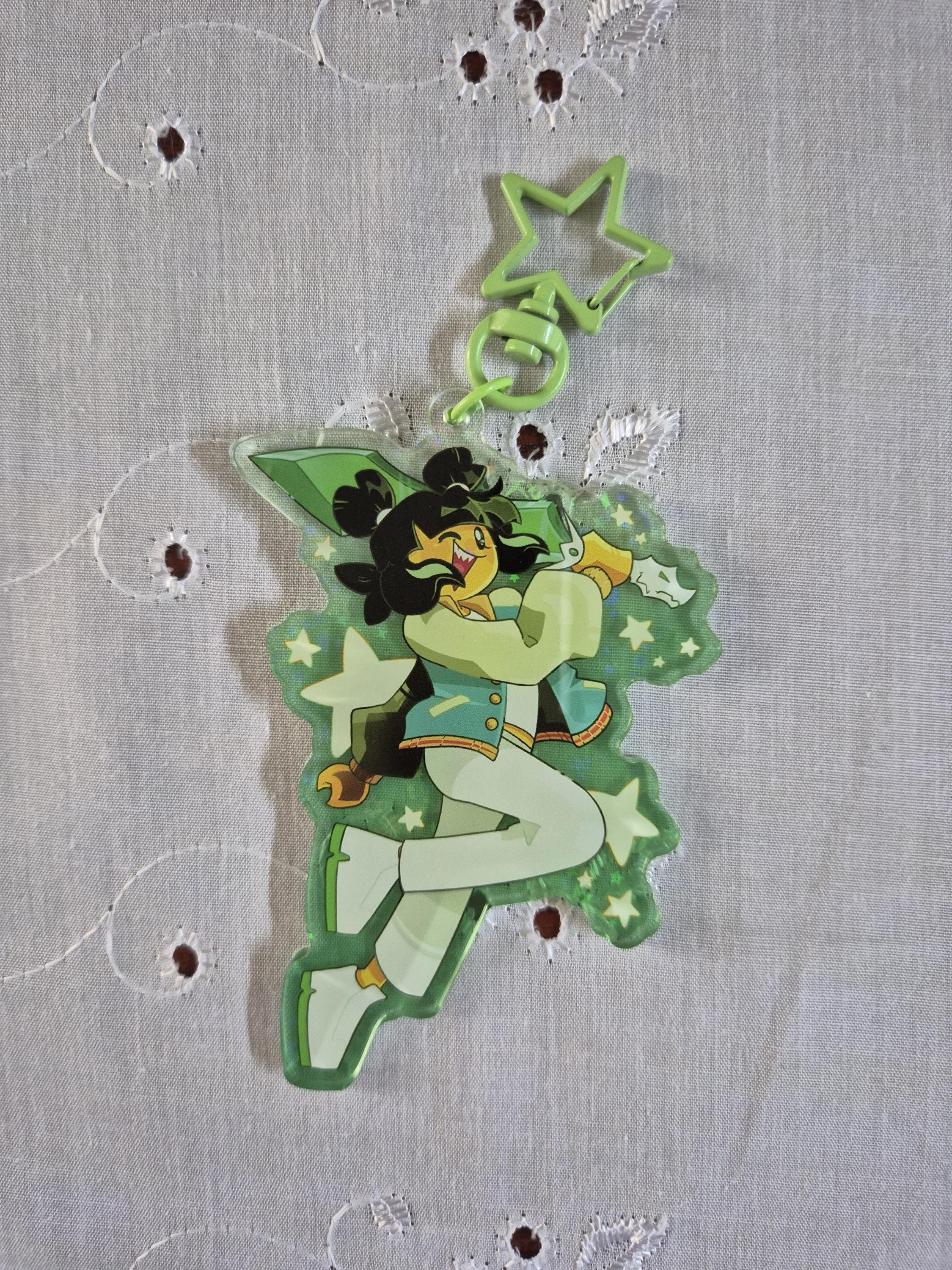LMK Monkie Kid Keychains Star Holographic Mei and Redson - Etsy