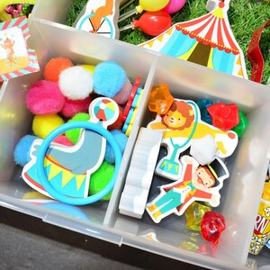 Fun at the Circus Homemade Playdough Kit, Sensory Bin, Montessori, Busy ...