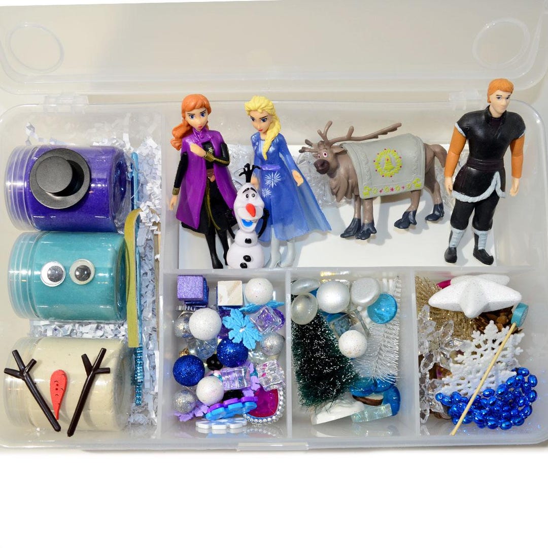 Homemade Playdough Kit + Princess, Sensory Bin, Montessori, Busy Box ...