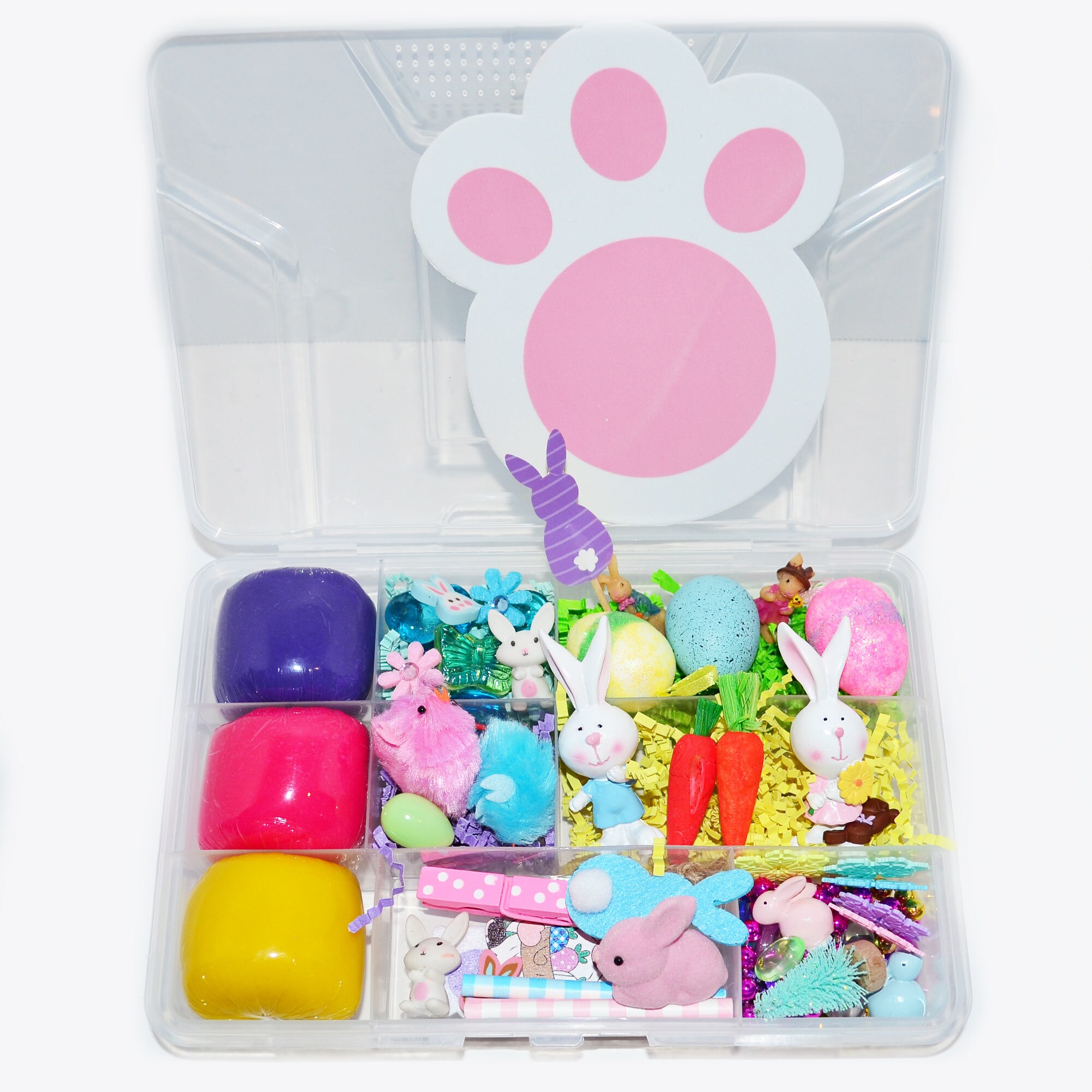 Easter/spring Sensory Playdough Kit Play Dough Kit, Easter Playdough ...