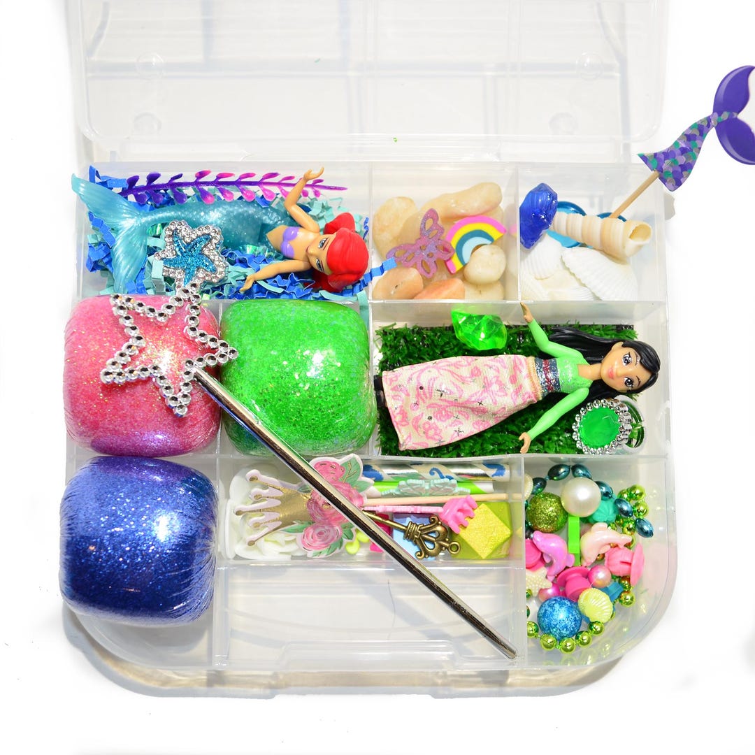 Homemade Playdough Kit + Princess, Sensory Bin, Montessori, Busy Box ...