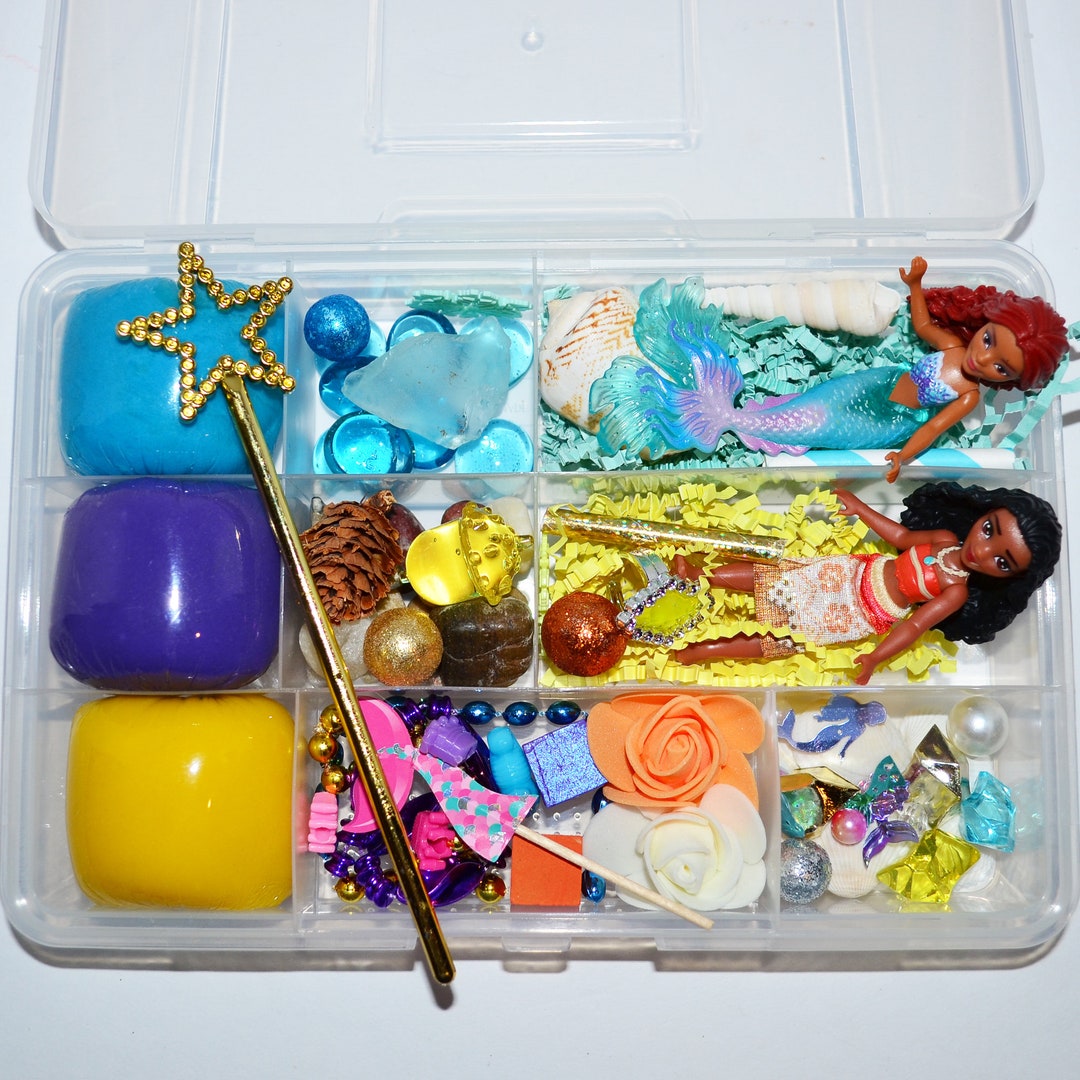 Themed Princess Playdough Kit, Sensory Bin, Montessori, Busy Box ...