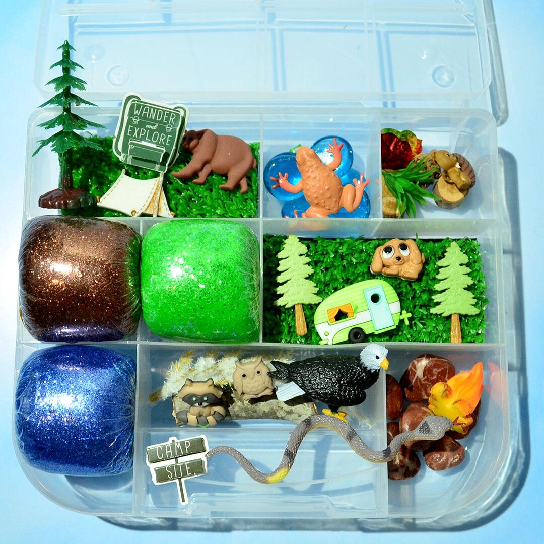 Happy Trails Camper Sensory Playdough Kit, Sensory Bin, Montessori ...