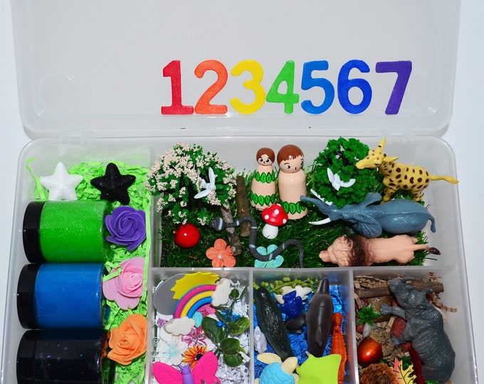 The Creation Story/adam and Eve-2 Bible Story Playdough Kit, Bible ...