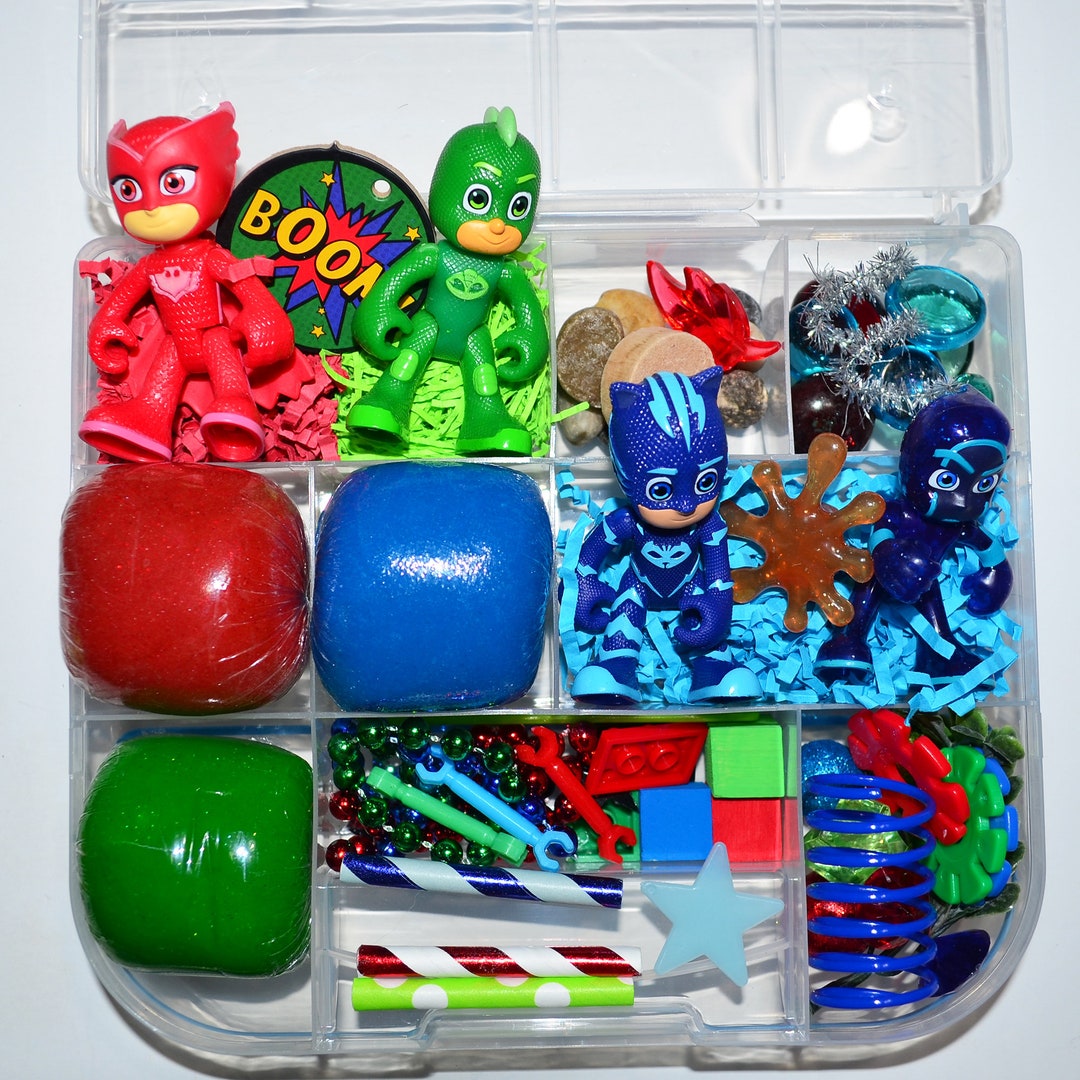 Themed Homemade Sensory Playdough Kit, Sensory Bin, Montessori, Busy ...