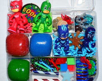 Homemade Playdough Kit Minecraft, Sensory Bin, Montessori, Busy Box ...