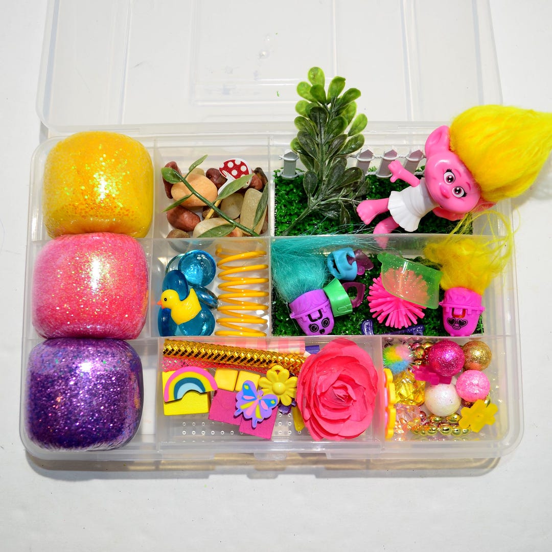 Themed Homemade Sensory Playdough Kit, Sensory Bin, Montessori, Busy ...