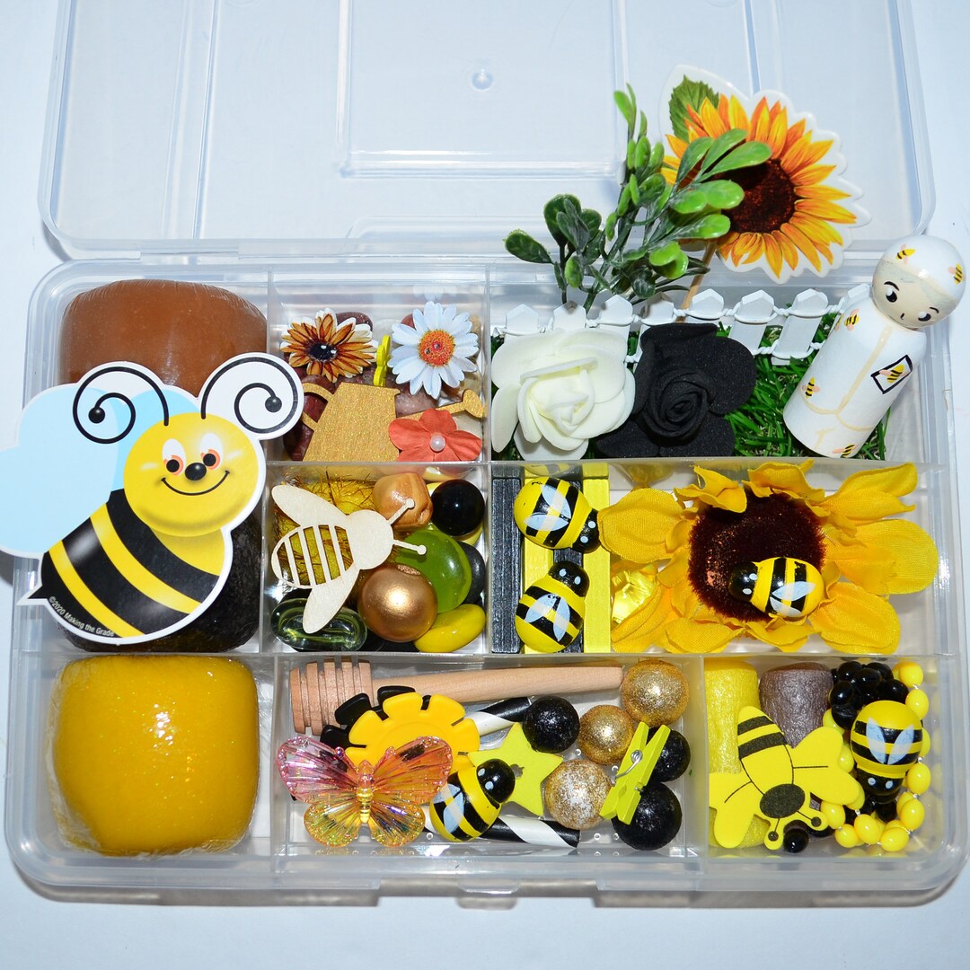 Beekeeper/bumble Bee/honeybee Playdough Sensory Kit, Play Dough Kit ...