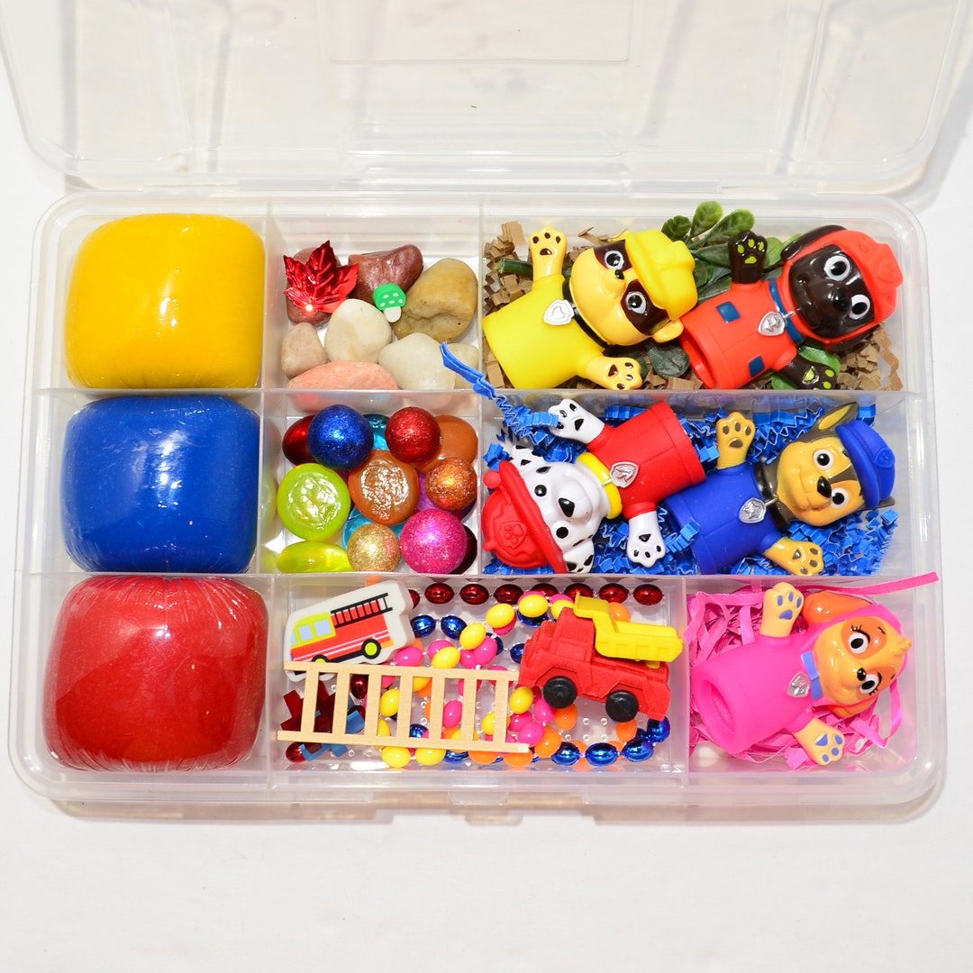 Themed Homemade Sensory Playdough Kit, Sensory Bin, Montessori, Busy ...