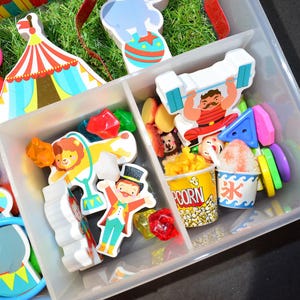 Fun at the Circus Homemade Playdough Kit, Sensory Bin, Montessori, Busy ...