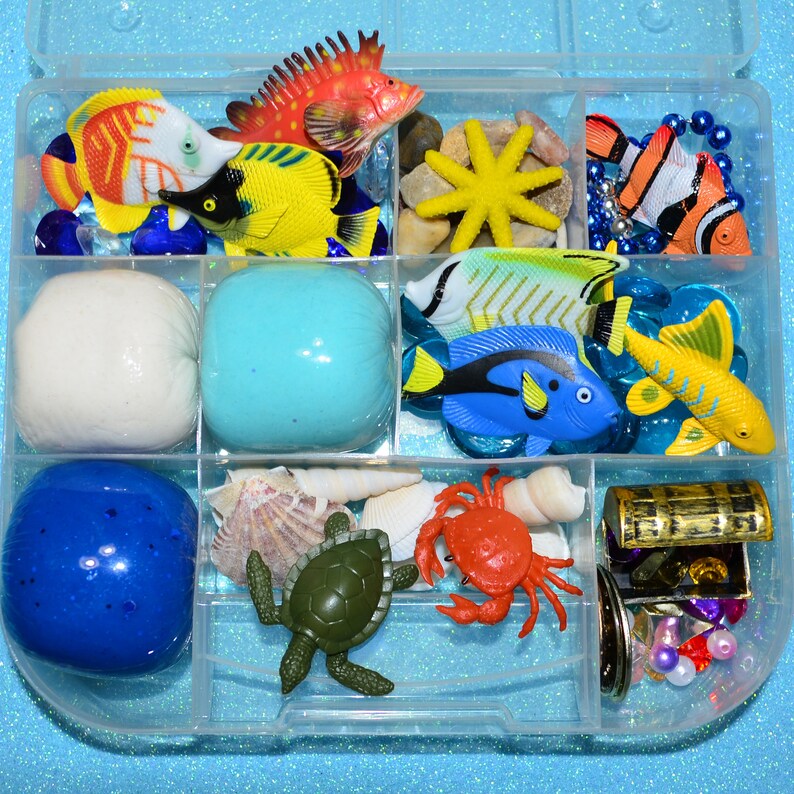 Tropical Fish Sensory Playdough Kit Sensory Bin Montessori - Etsy